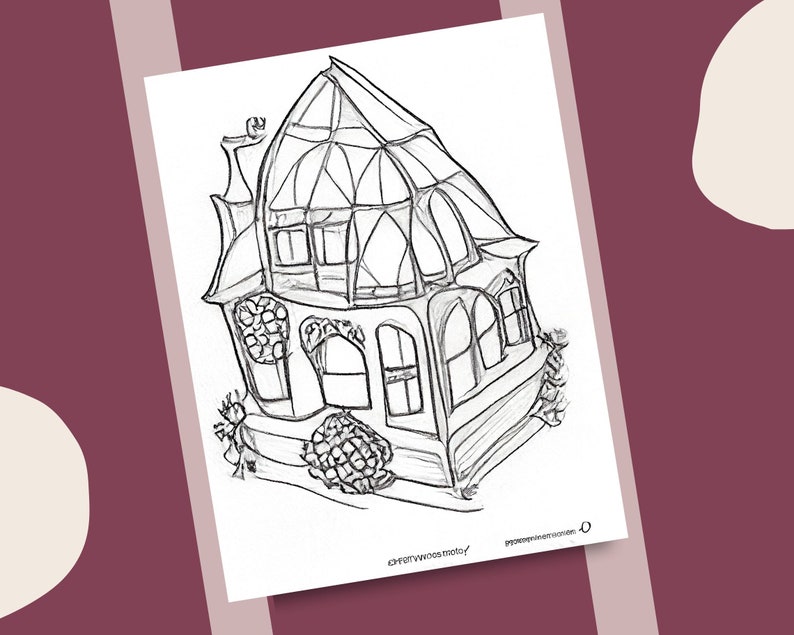 10 Fantasy Mini Houses Coloring Pages Fantastic Miniature Houses ...