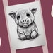 10 Cute Pigs Coloring Pages Realistic Pig Illustrations Printable ...