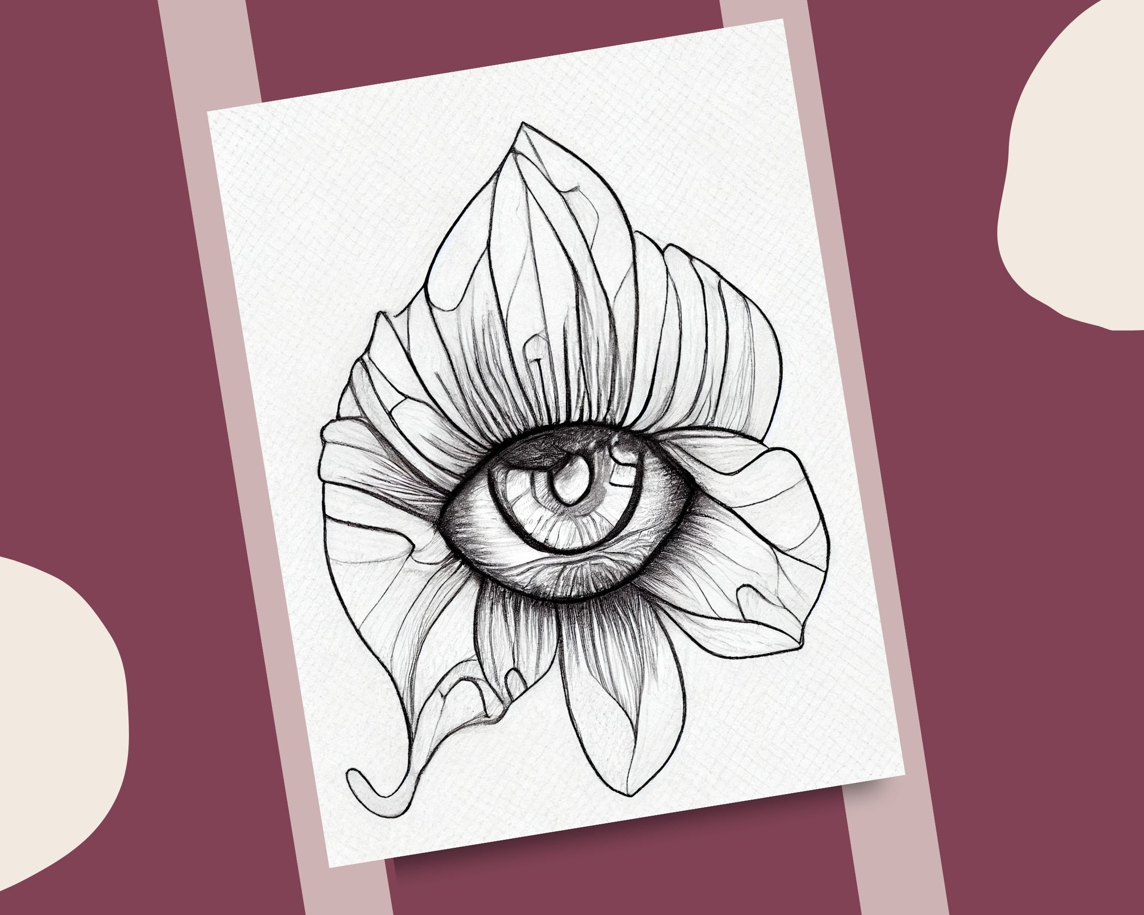 10 Iris & Eyes Coloring Pages Eye Illustrations Printable - Etsy