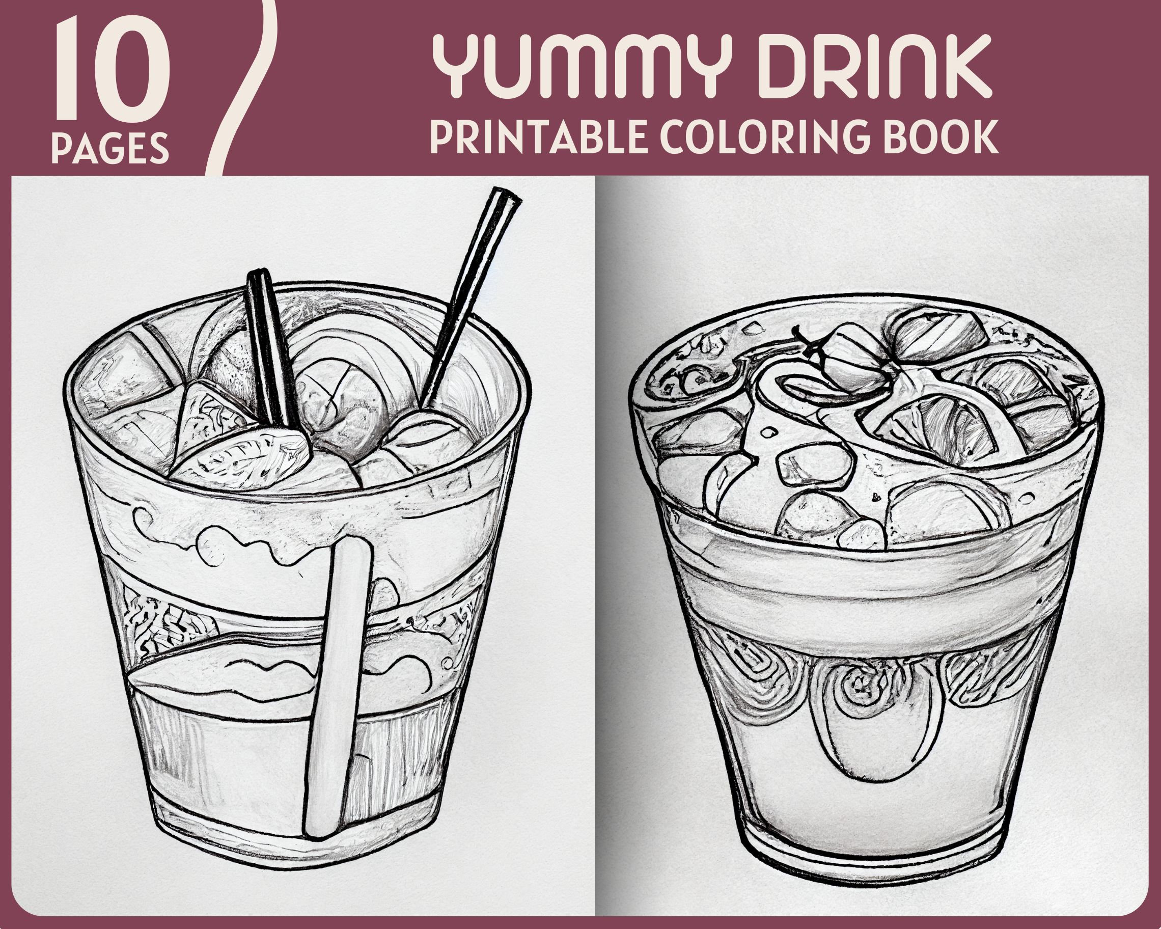 Drink Coloring Page