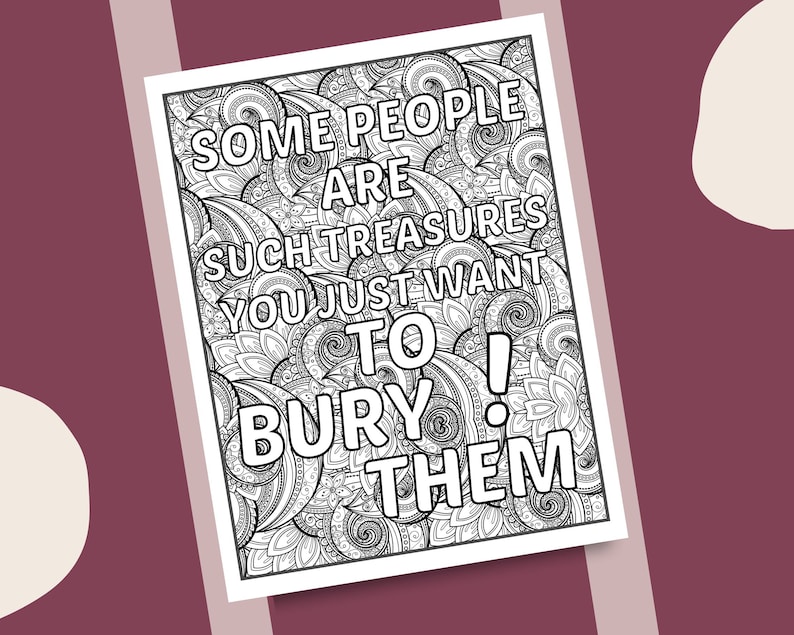 40 Sarcastic Quotes Coloring Pages for Adults Offensive - Etsy Australia