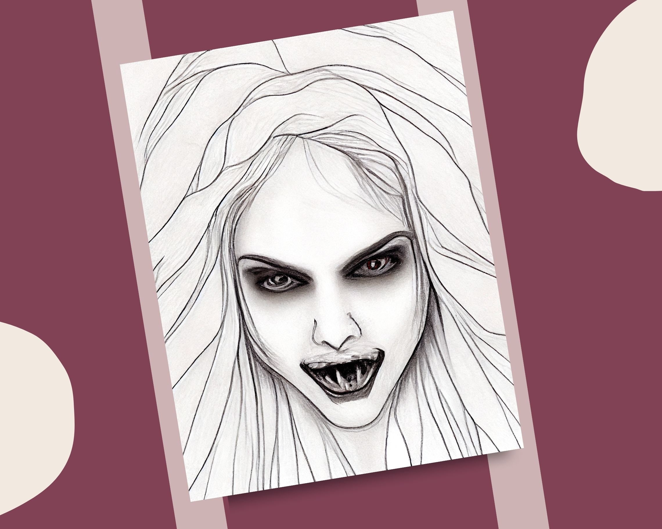 Coloring Pages Of Scary Vampires