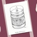 10 Scented Candles Coloring Pages Printable Candle Coloring Book ...