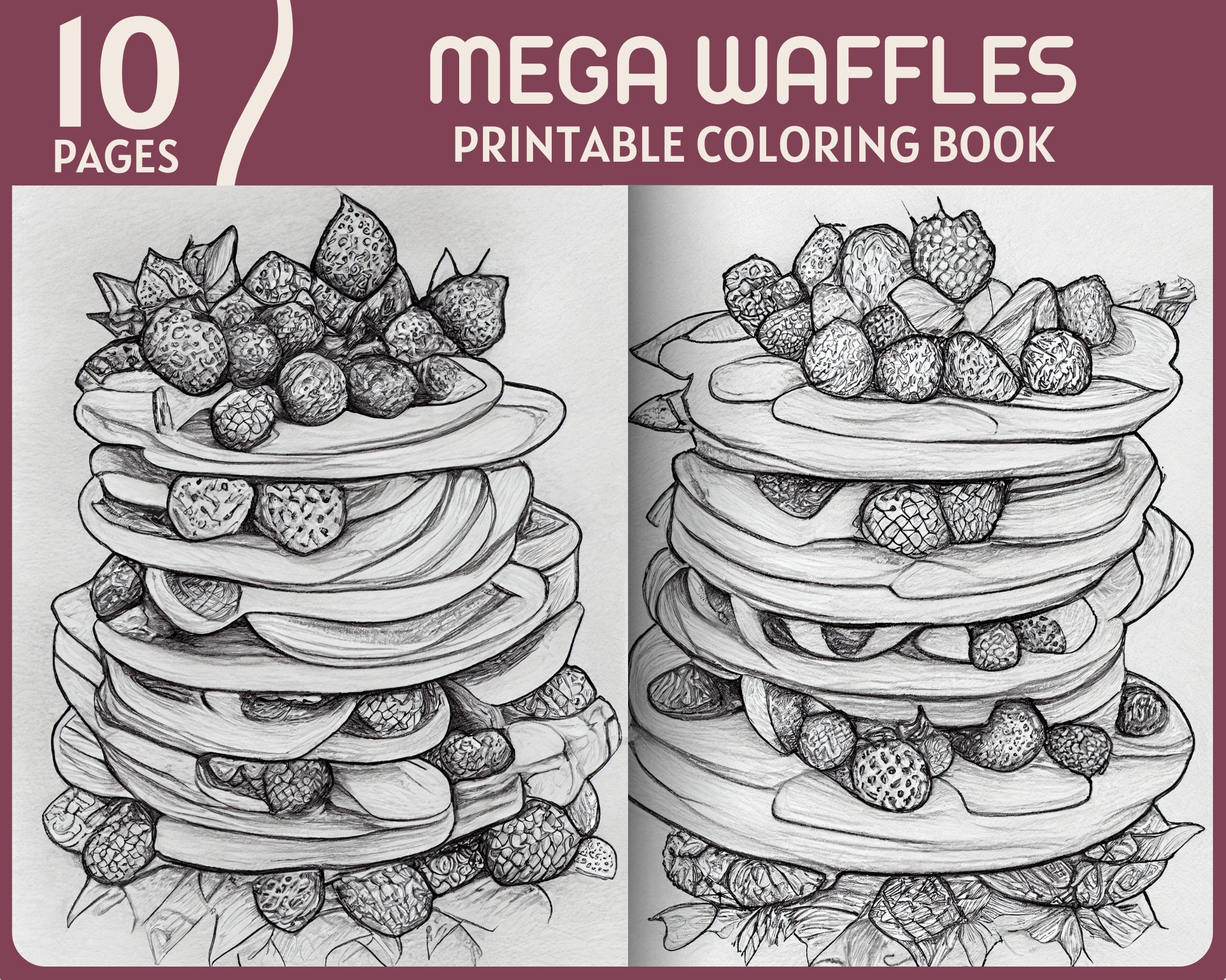 Waffle Coloring Pages