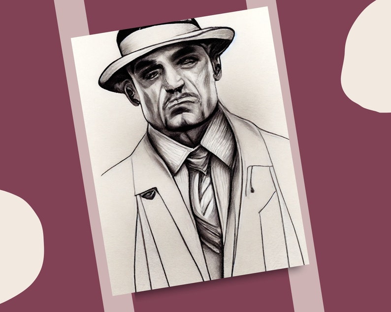 10 Gangsters Coloring Pages Mafia Men Illustrations - Etsy