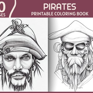 10 Pirates Coloring Pages Sea Ship Pirate Illustrations Nautical ...