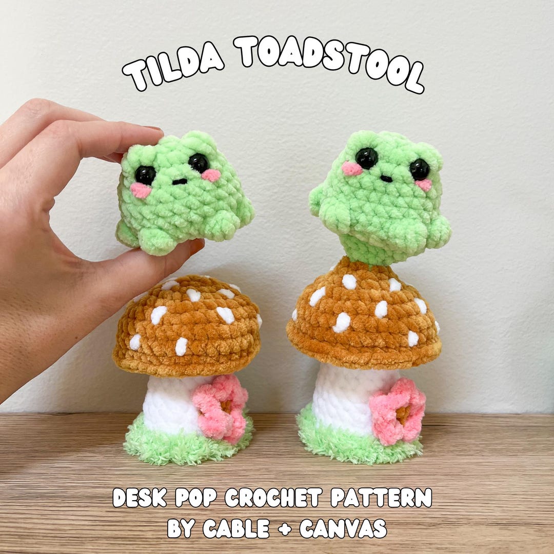 LOW SEW Popping Frog Crochet Pattern, Tilda Toadstool, Frog Pattern ...