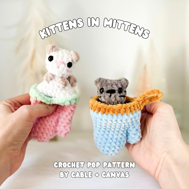 Kitten Mittens - Etsy