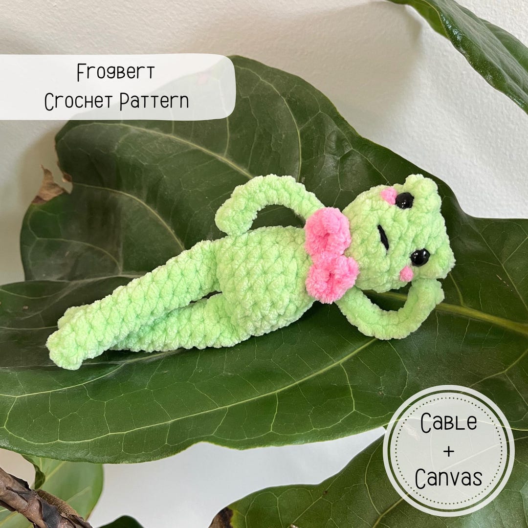 LOW SEW Frog Crochet Pattern, Frog Rag Doll, Frogbert the Rag Doll ...