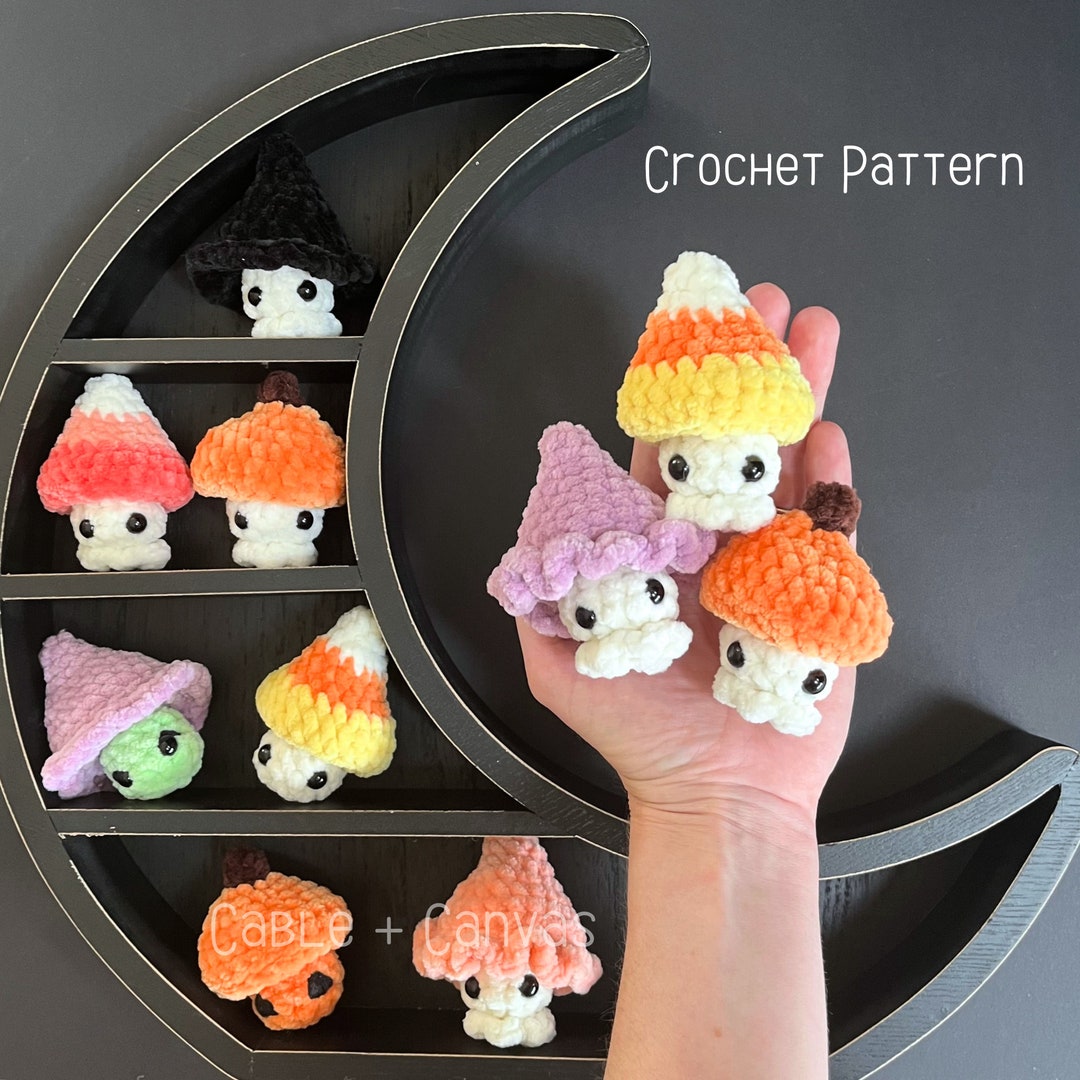 Itty Bitty BOO Pops, NO SEW, Crochet Pattern, Halloween Crochet Pattern ...