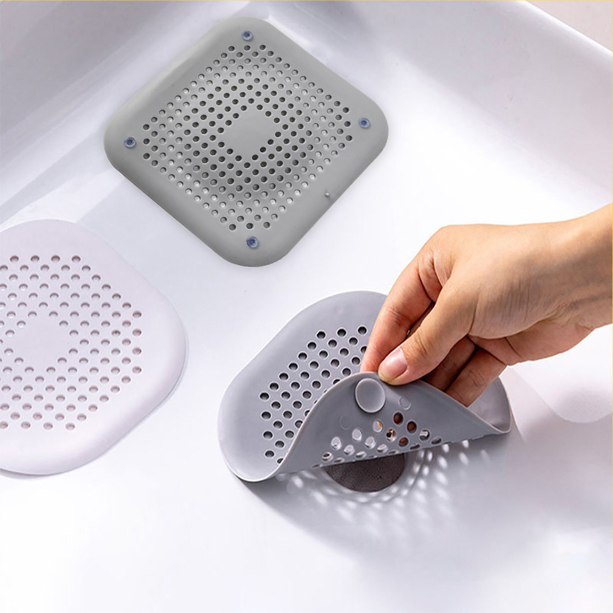 Anti clog Hair Filter for Bathroom Sink Silicone Floor Drain Plug for Bathtub Shower Kitchen. Etsy