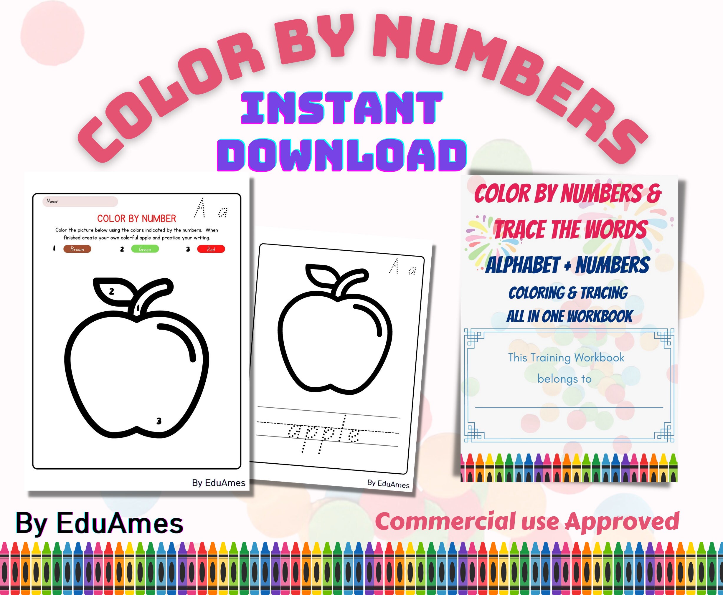 Apple Color By Number