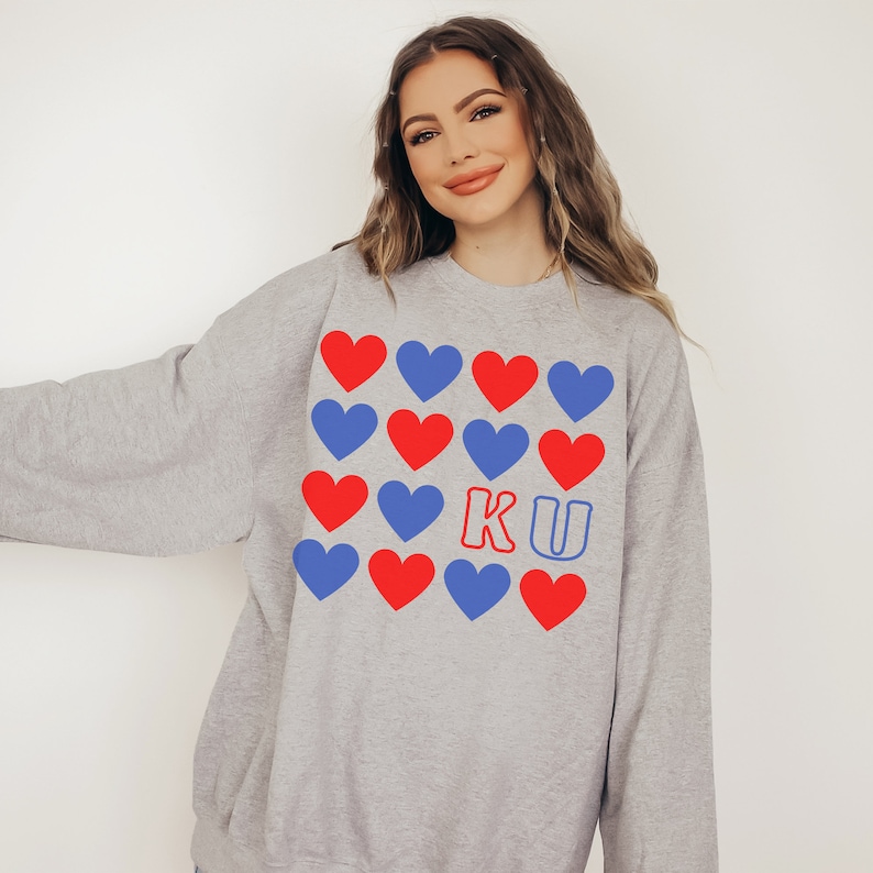 Trendy KU Sweatshirt, Jayhawks Game Day, Trendy Jayhawk Fan, Kansas Fan ...