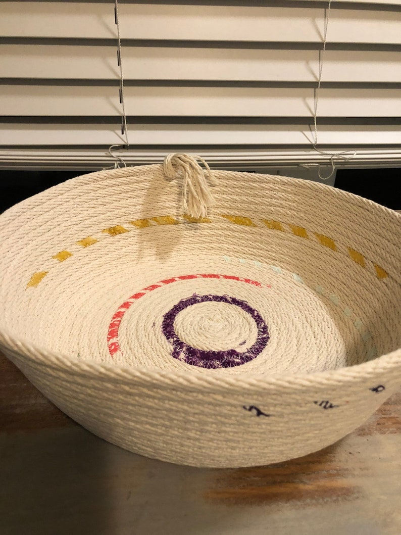 Extra Large Cotton Rope Coil Basket - Etsy