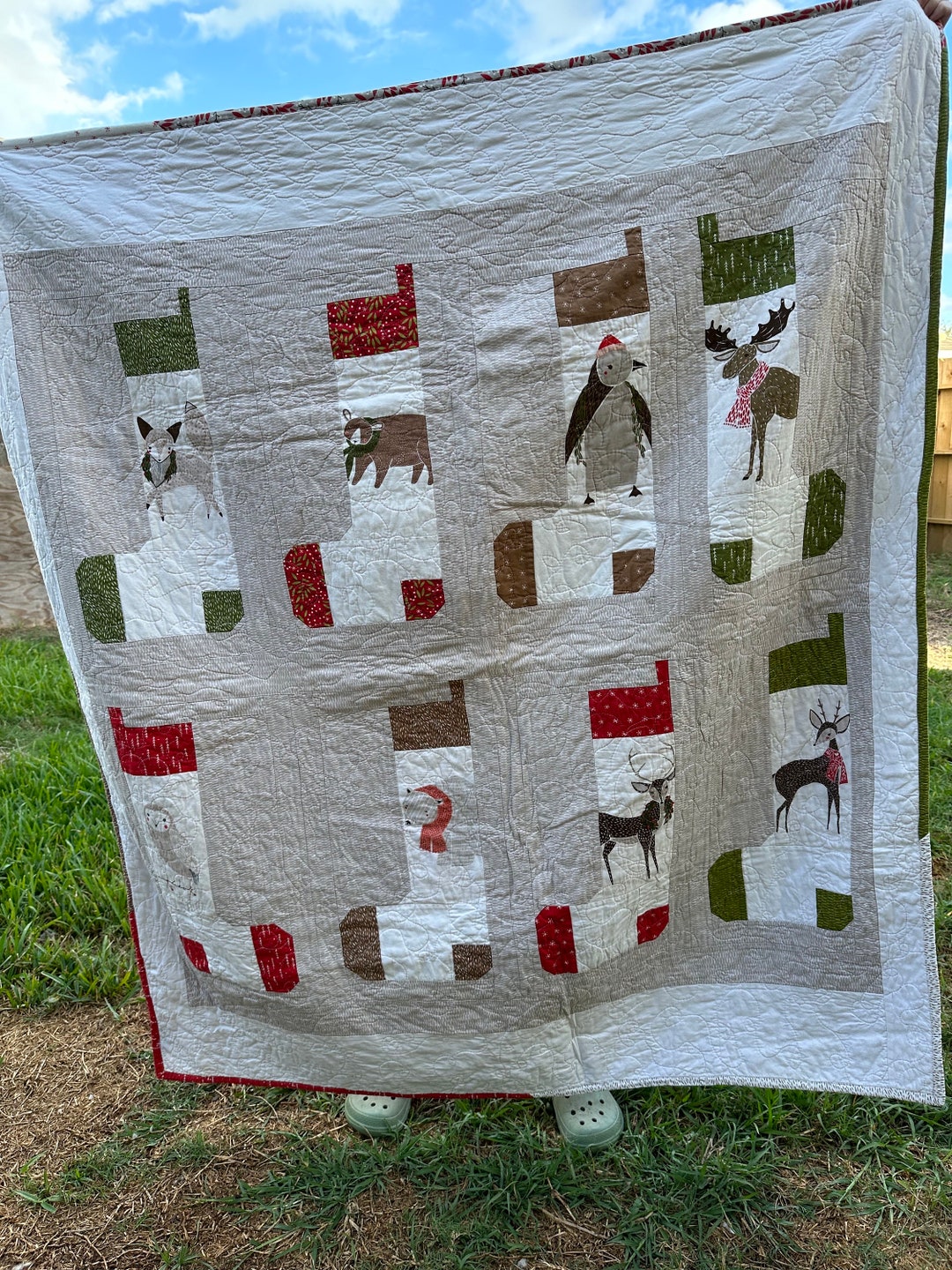 Merrily Christmas Winter Quilt - Etsy