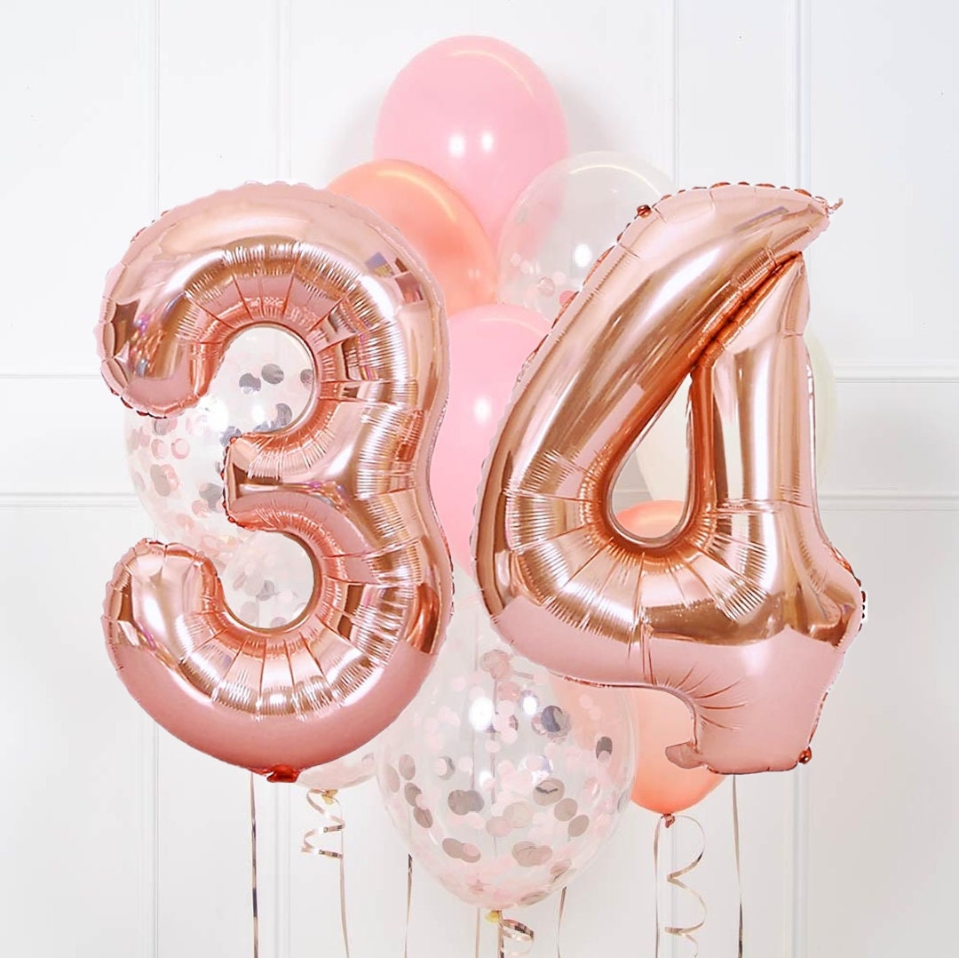 34th Birthday Girl Decoration Happy 34th Birthday 34 Birthday ...
