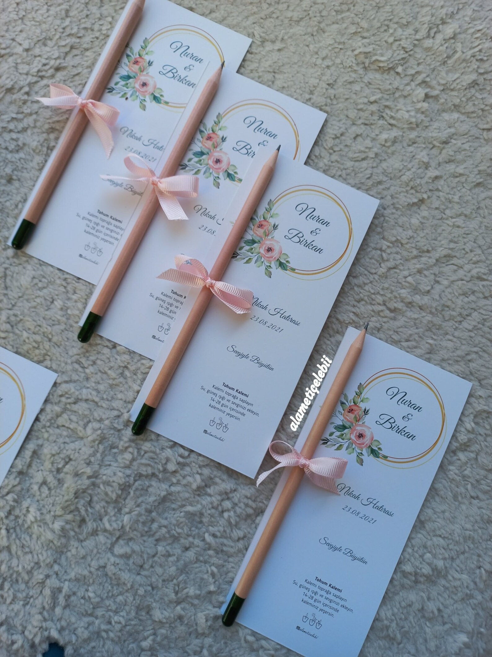 Seed Pen, New Born Baby Favors, Baby Shower Gift, Wedding Gift, Flower ...