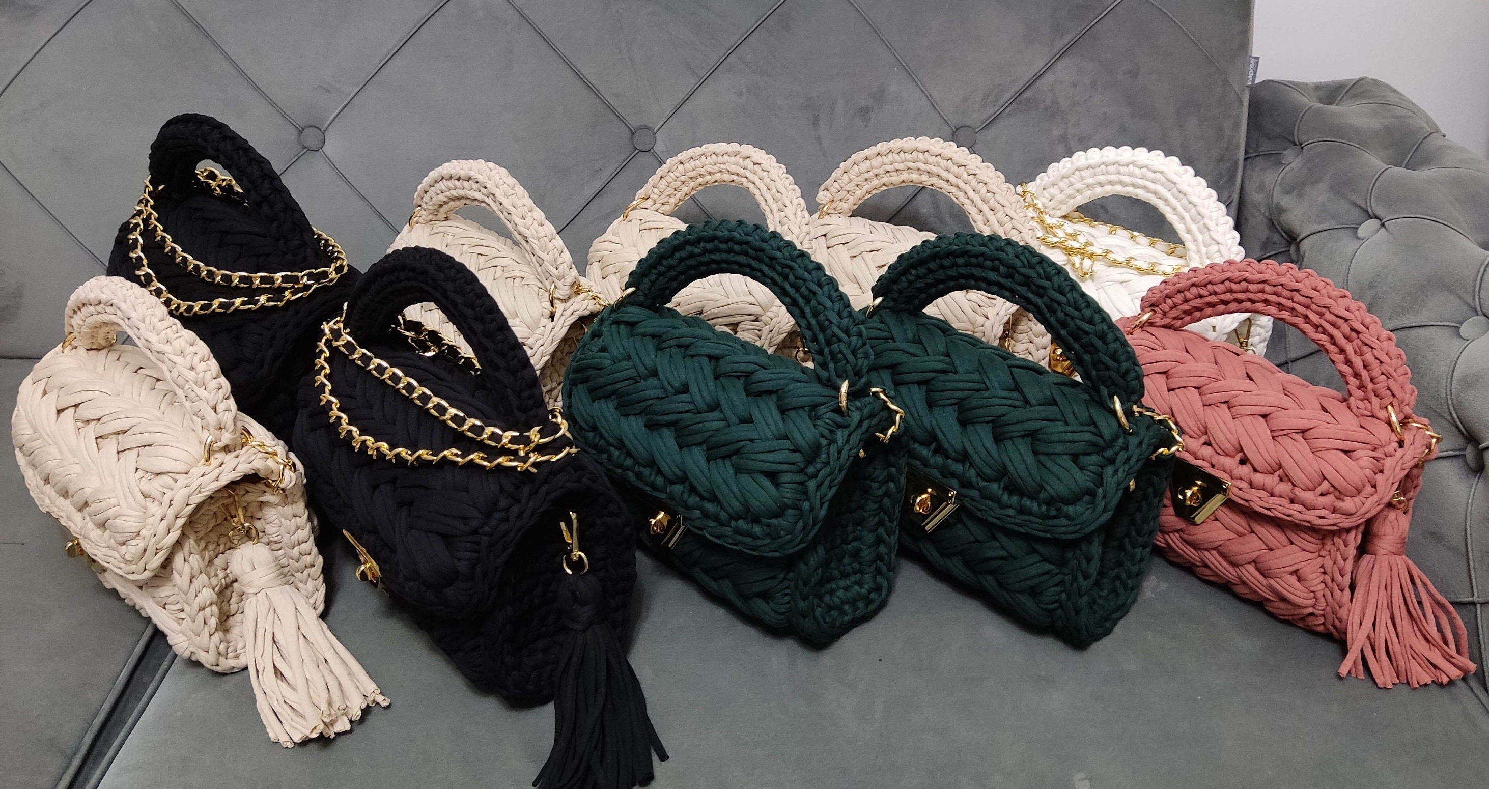 Capri Luxury Bag,premium Bag,handmade Crochet Knitted Bag Premium ...