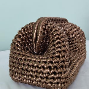 Bronze Metallic Clutch Bag, Elegant and Chic Evening Purse,pouch ...