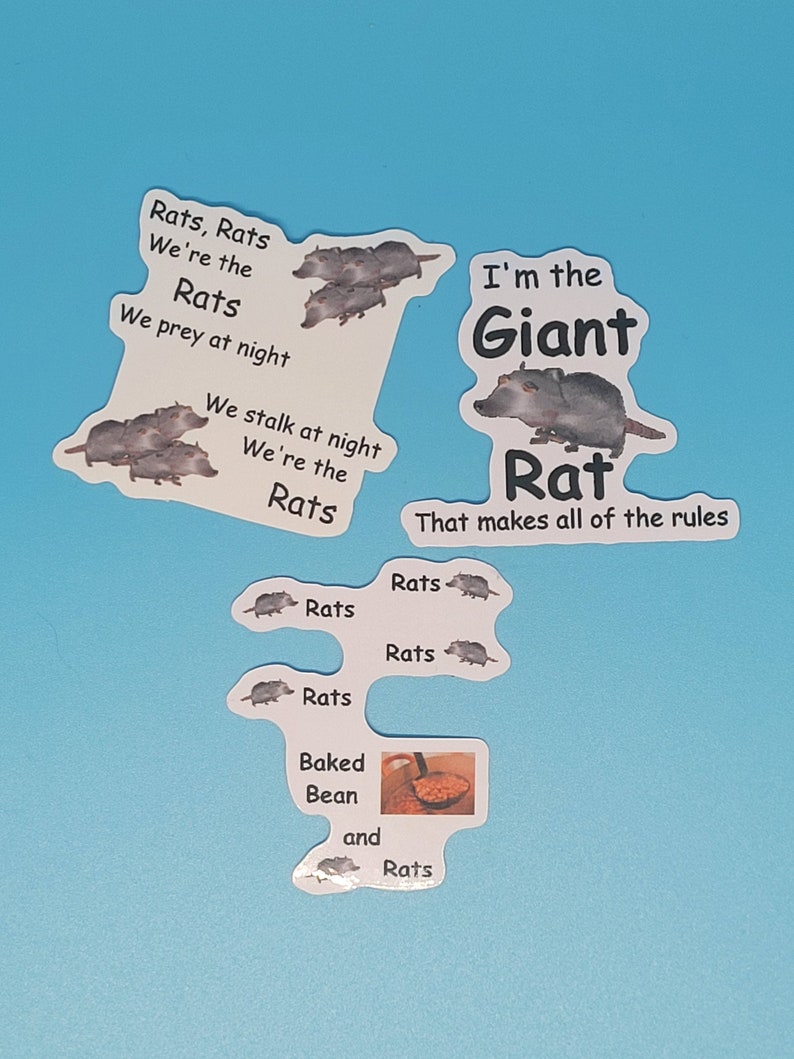Jerma985 Rat Movie Meme Stickers: We're the Rats, Giant Rat, Baked Bean ...
