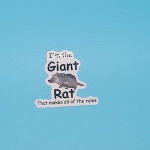 Jerma985 Rat Movie Meme Slogan Stickers- We're the Rats, Giant Rat ...
