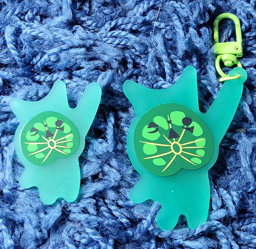 Legend of Zelda Korok Frosted Acrylic Keychain + Pin - Etsy
