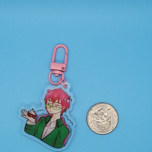 The Disastrous Life of Saiki K - Double Sided Acrylic Keychain, Kusuo ...