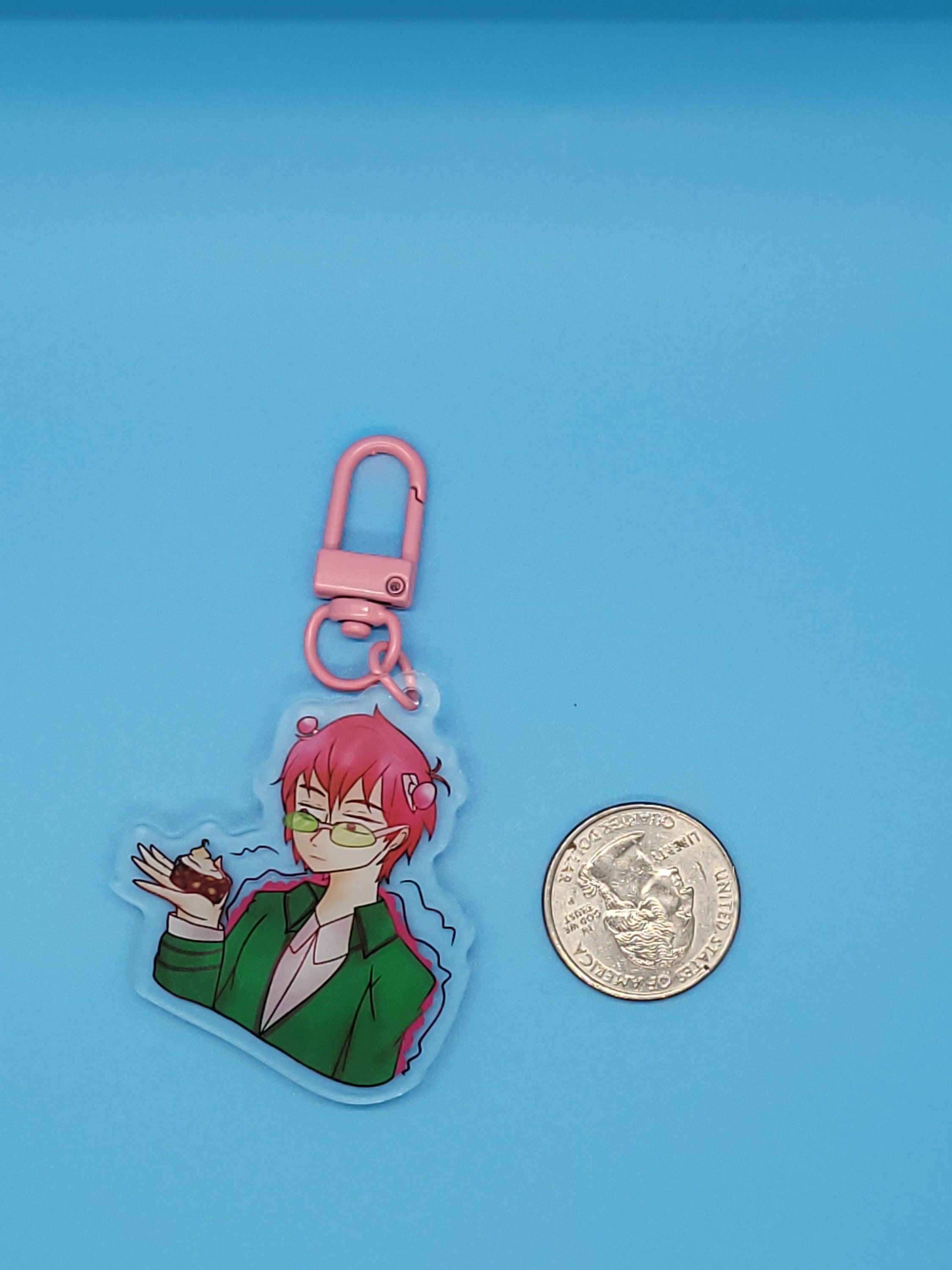 The Disastrous Life of Saiki K Double Sided Acrylic Keychain, Kusuo and ...