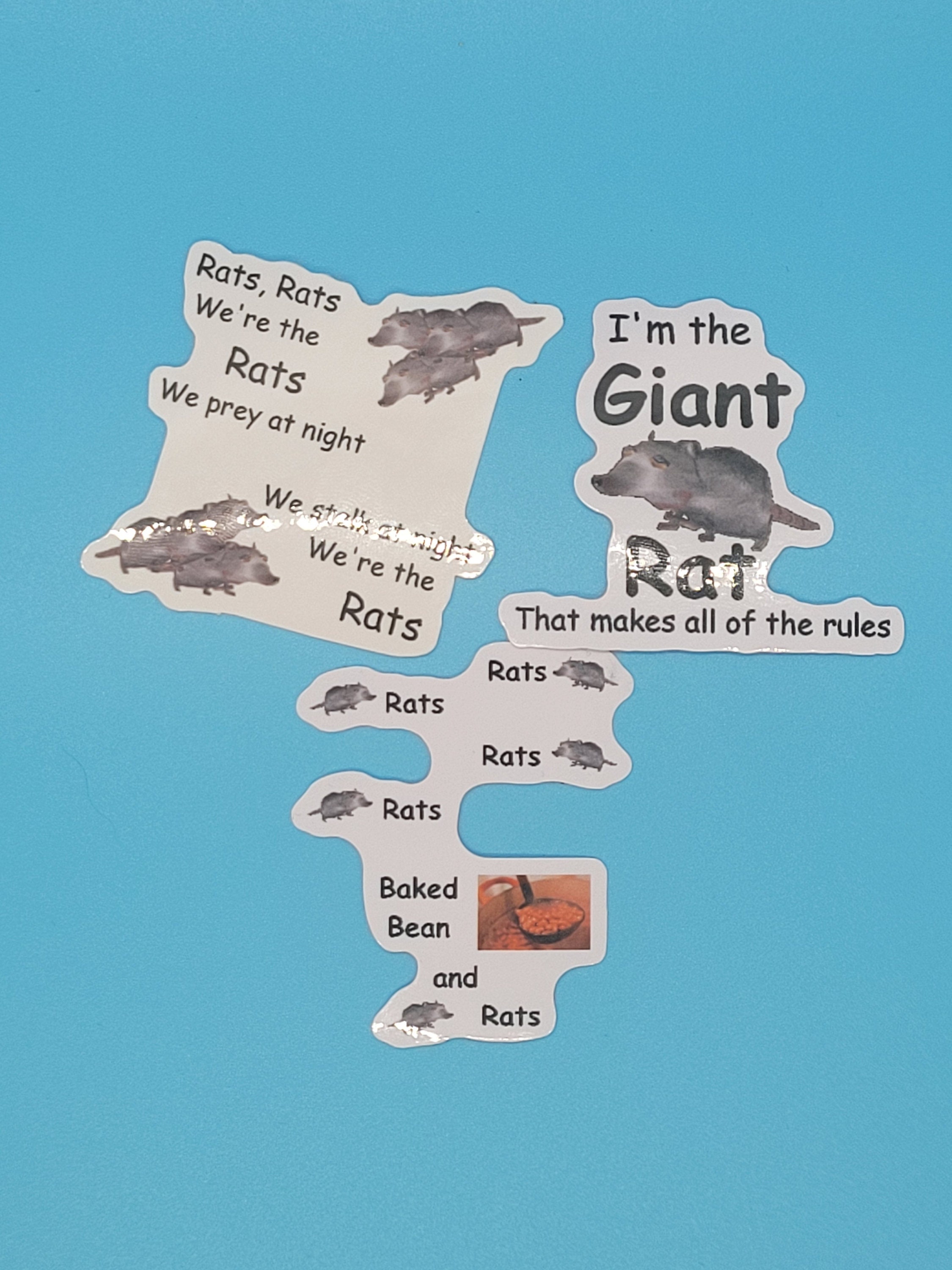 Jerma985 Rat Movie Meme Stickers: We're the Rats, Giant Rat, Baked Bean ...