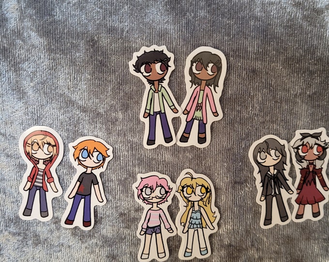 Heart Fragment Chibi Charms | Double-sided 3 Inches Acrylic Keychains ...