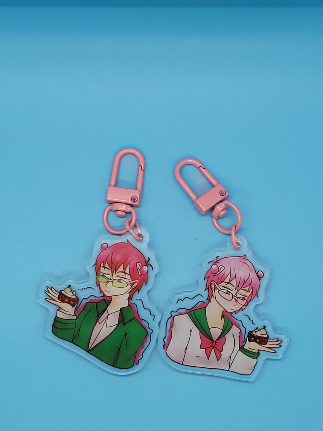 The Disastrous Life of Saiki K - Double Sided Acrylic Keychain, Kusuo ...