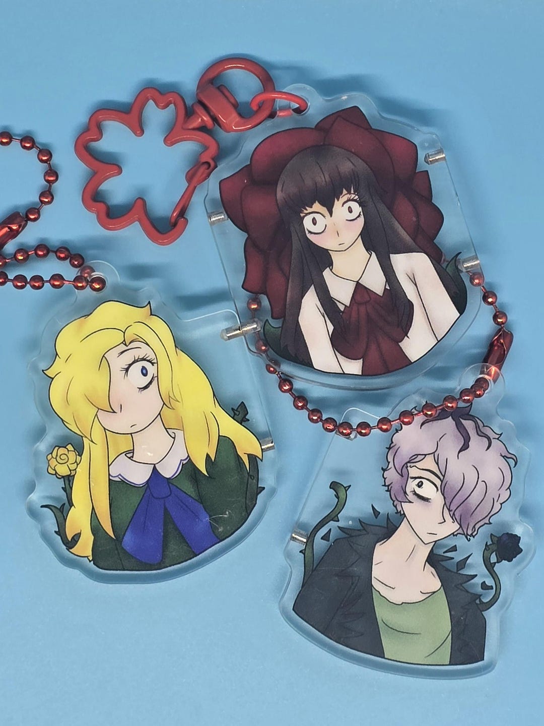 Ib Game - Ib + Garry + Mary Magnetic Keychain - Etsy