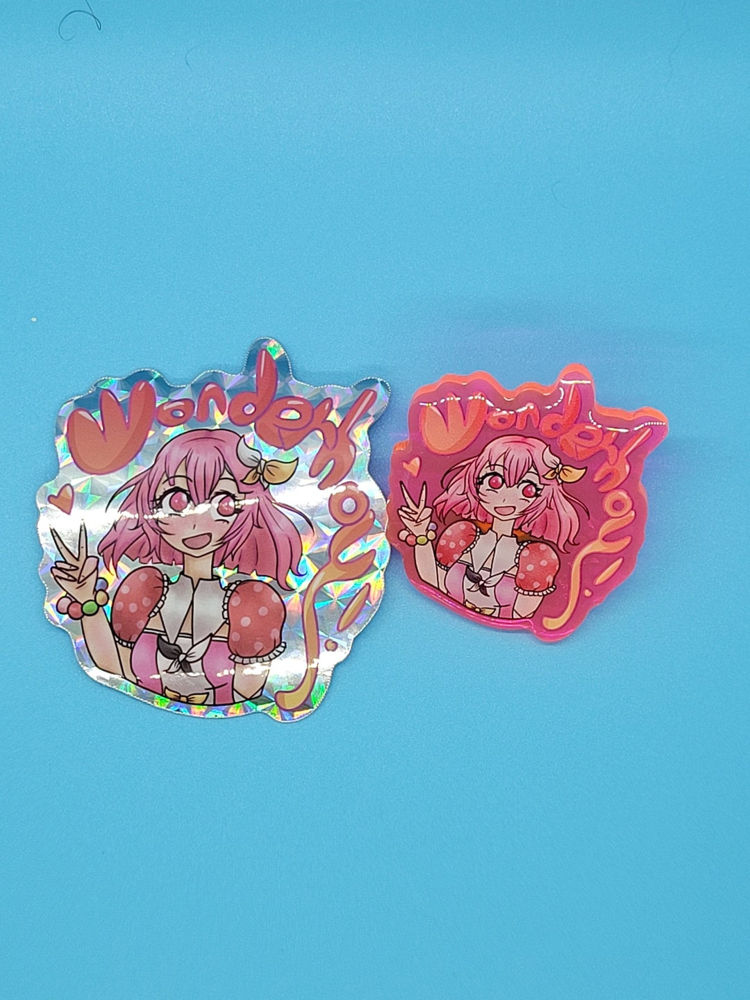 Project Sekai Emu Ootori Wonderhoy! Epoxy Pin + Prismatic Sticker - Etsy