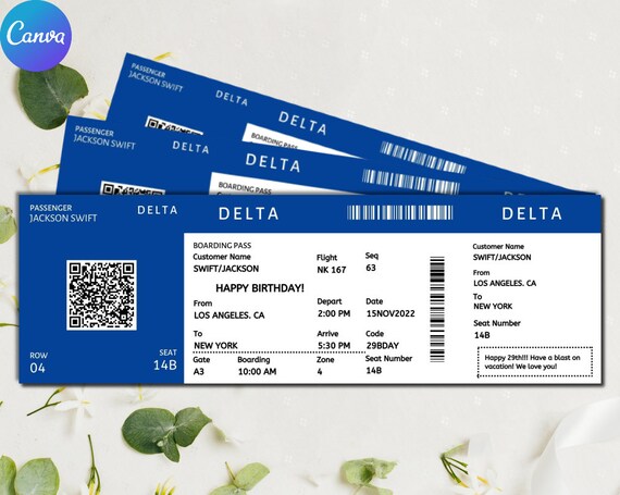 Airline Boarding Pass Template Sample Customer Service