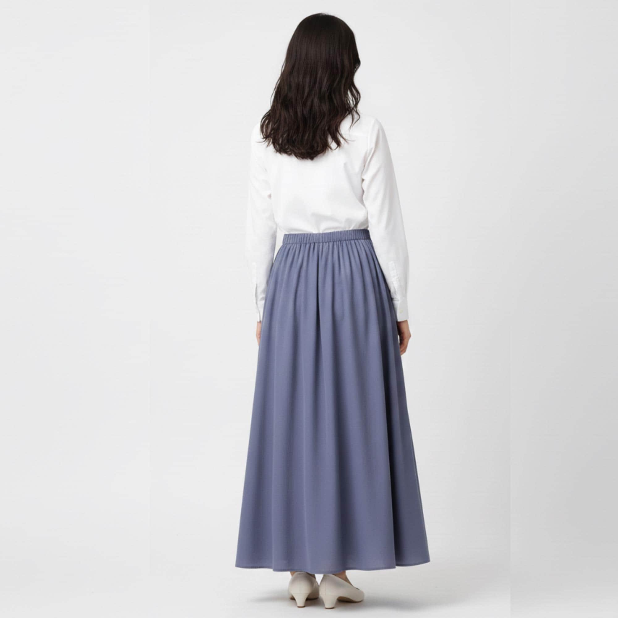 Linen Maxi Skirt PDF Sewing Pattern | Women's Elastic Waist Long A-line ...
