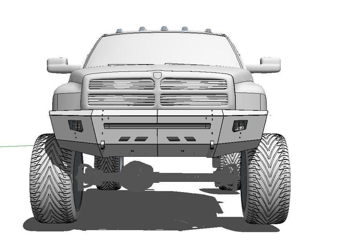 1994-2002 Dodge Ram CNC-DXF Front Bumper File Kit 1500-3500 - Etsy