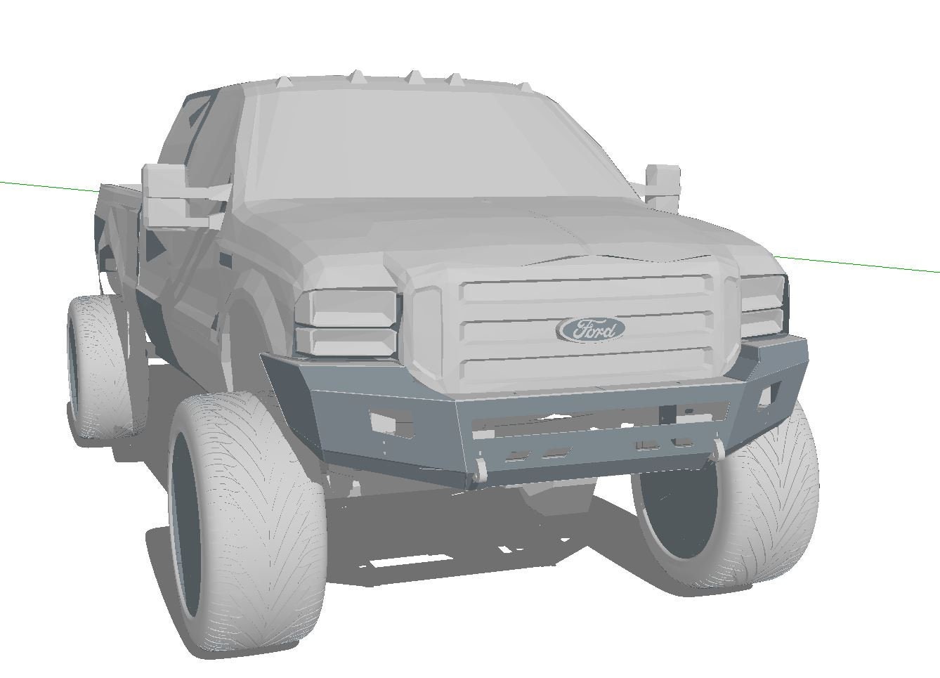 2005-2007 Ford Superduty CNC-DXF Front Bumper File Kit F250/F350 - Etsy