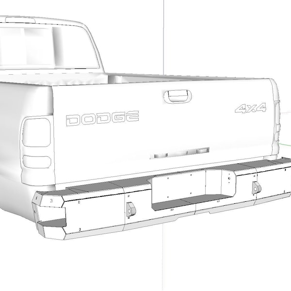 Dodge Bumper Dxf File - Etsy
