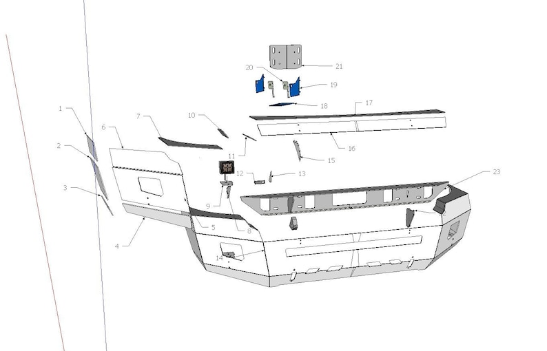 2011-2014 Chevy CNC-DXF Front Bumper File 2500-3500 - Etsy