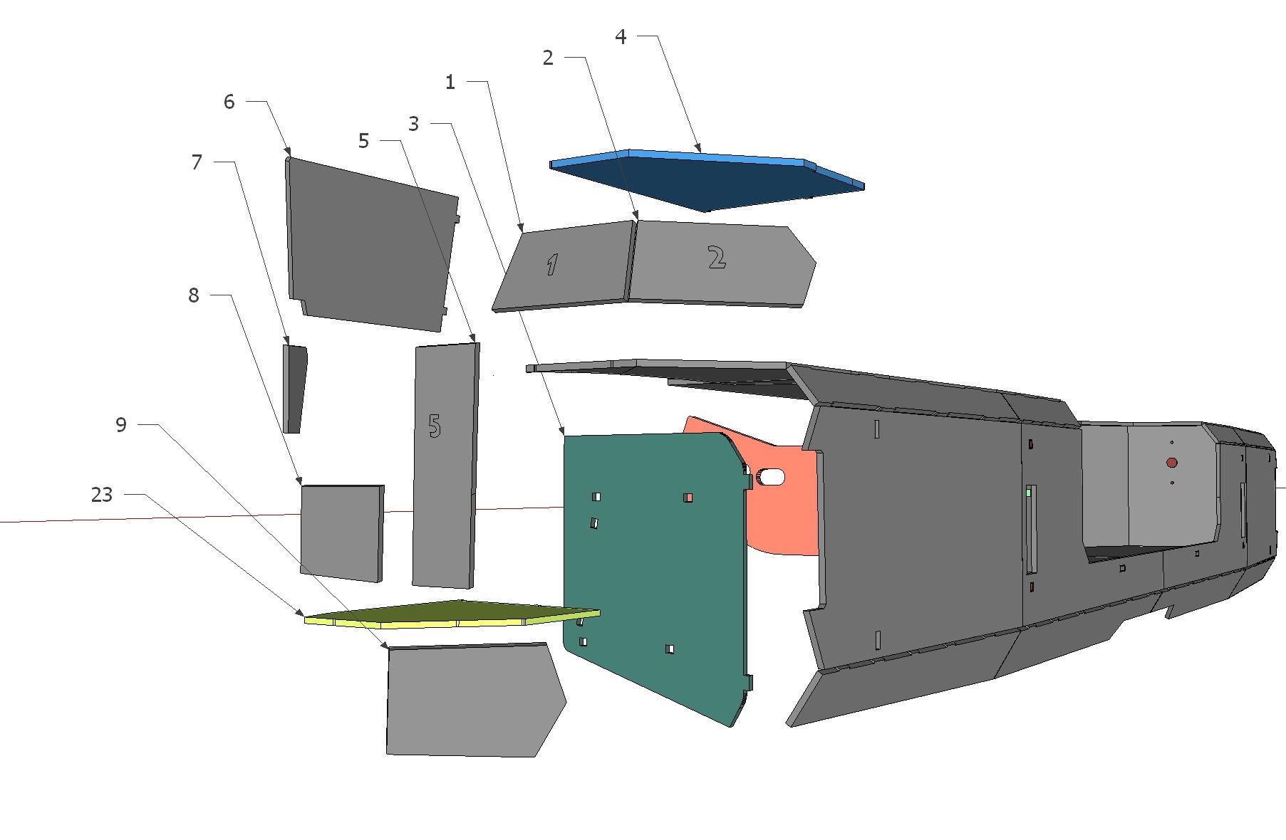 1994-2001 Dodge Ram CNC-DXF Rear Bumper File Kit 1500/2500/3500 - Etsy