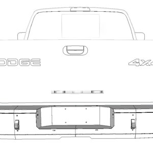 1994-2001 Dodge Ram CNC-DXF Rear Bumper File Kit 1500/2500/3500 - Etsy