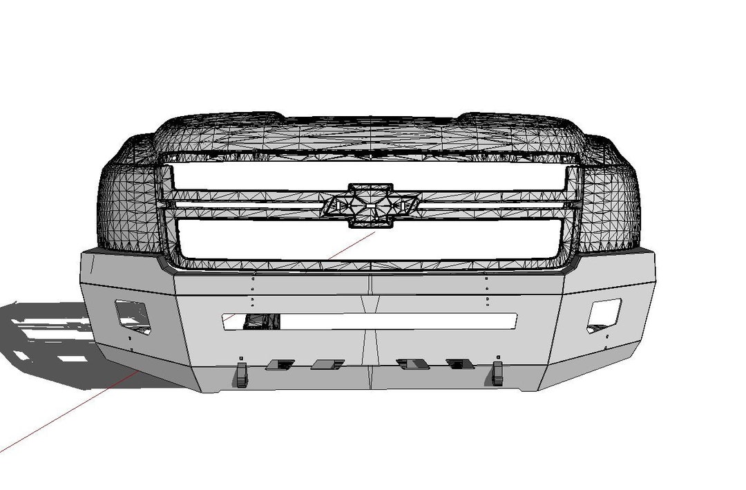 2011-2014 Chevy CNC-DXF Front Bumper File 2500-3500 - Etsy