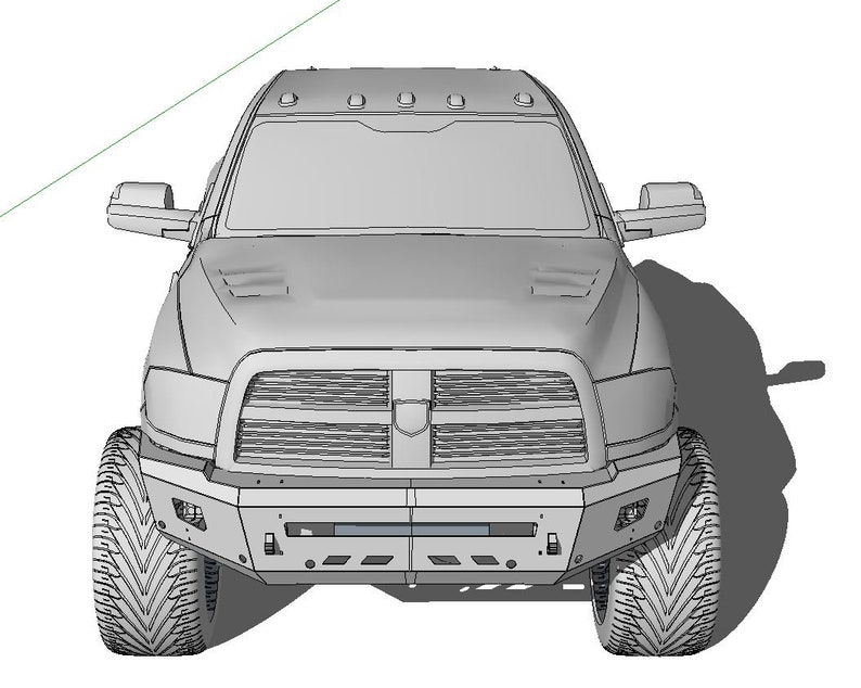2010-2018 Dodge Ram CNC-DXF Front Bumper File Kit 2500-3500 - Etsy