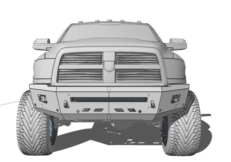 2010-2018 Dodge Ram CNC-DXF Front Bumper File Kit 2500-3500 - Etsy