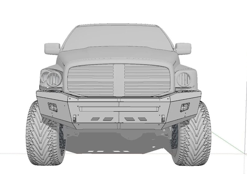 2006-2009 Dodge Ram CNC-DXF Front Bumper File Kit 2500-3500 - Etsy