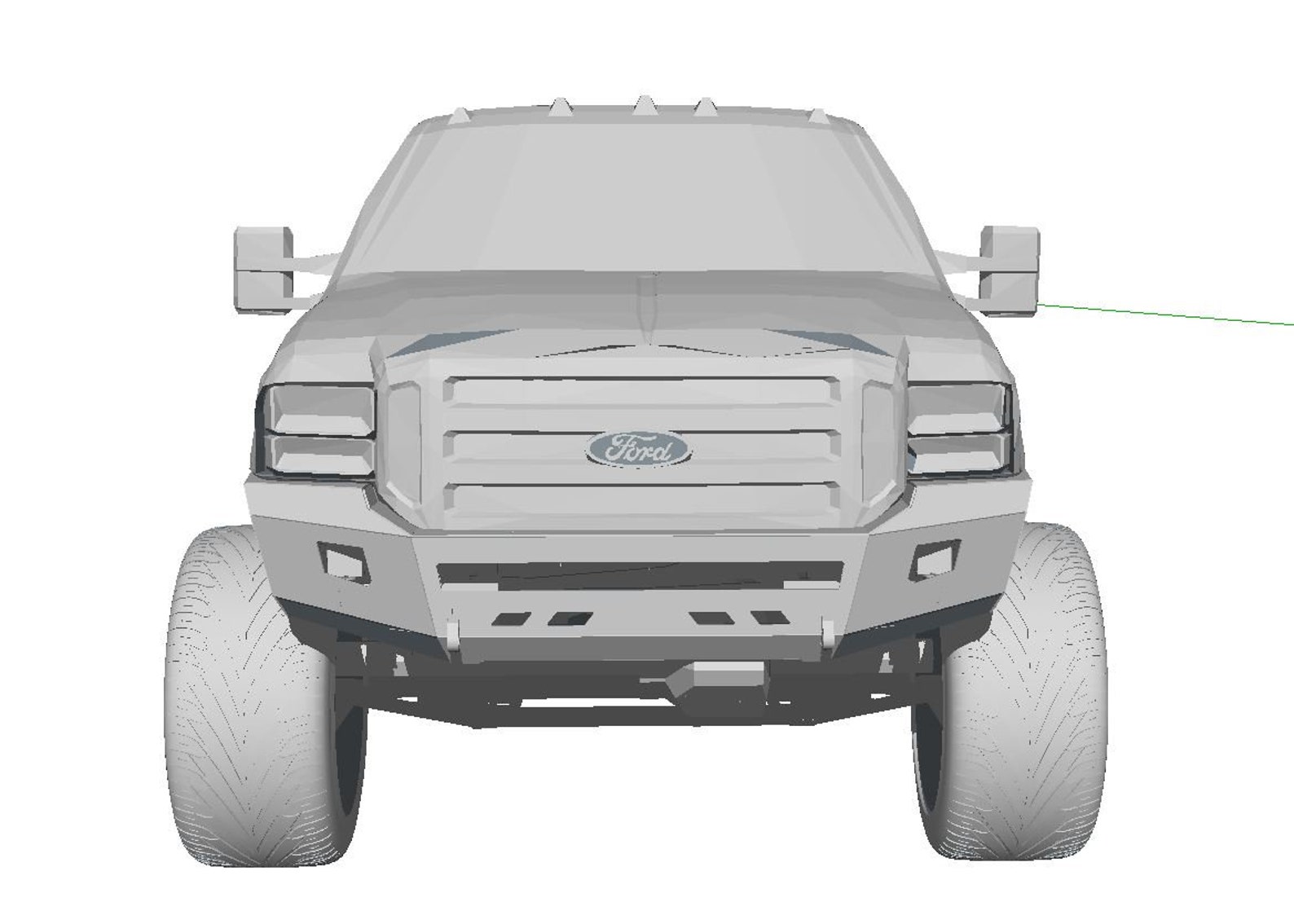 2005-2007 Ford Superduty CNC-DXF Front Bumper File Kit F250/F350 - Etsy