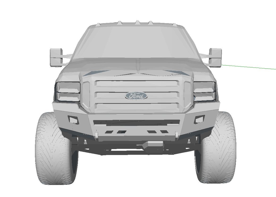 2005-2007 Ford Superduty CNC-DXF Front Bumper File Kit F250/F350 - Etsy