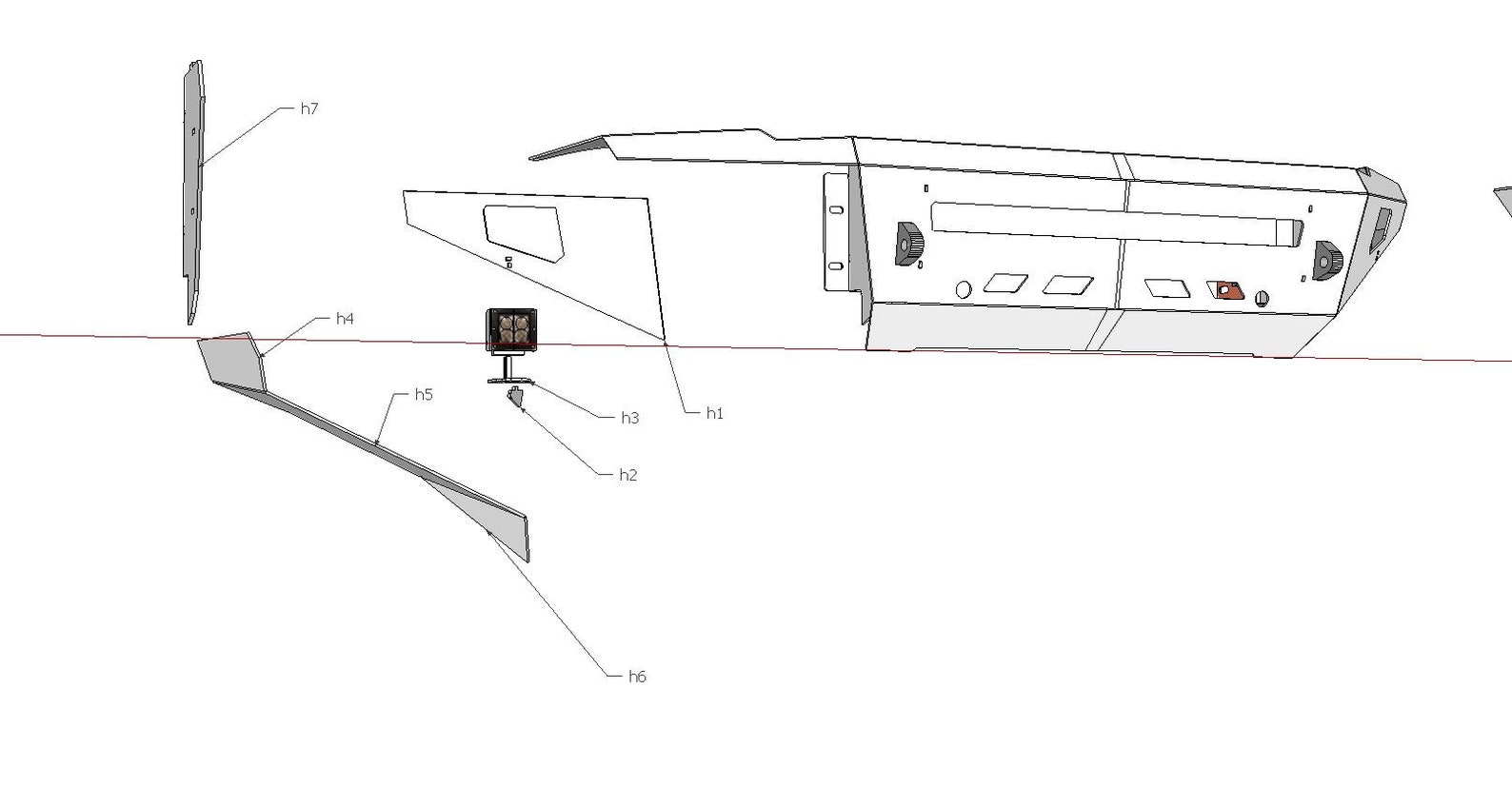 2010-2018 Dodge Ram CNC-DXF Front Bumper File High Clearance 2500-3500 ...