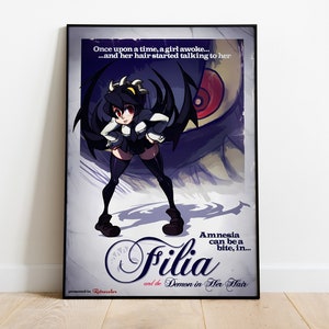 Filia | Skullgirls | Gaming Poster | HD Color | Game Poster | Wall ...
