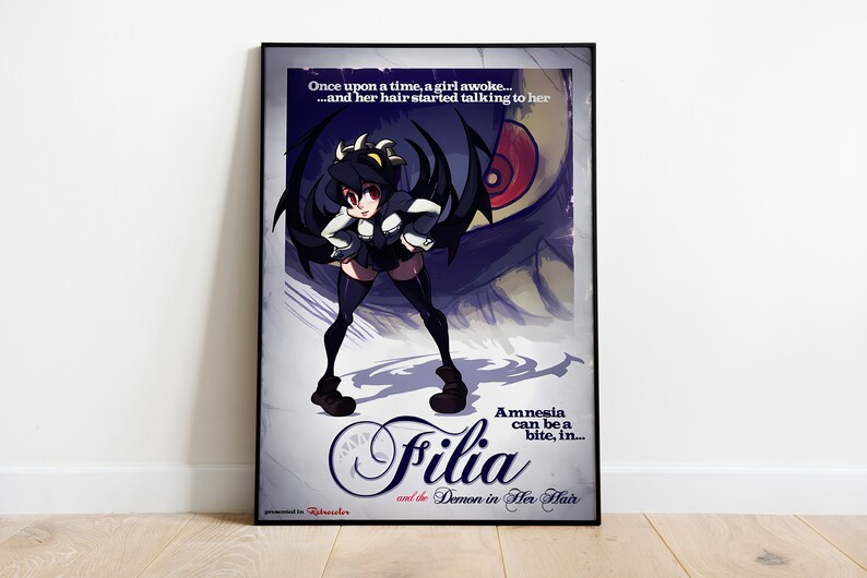 Filia Skullgirls Gaming Poster HD Color Game Poster - Etsy